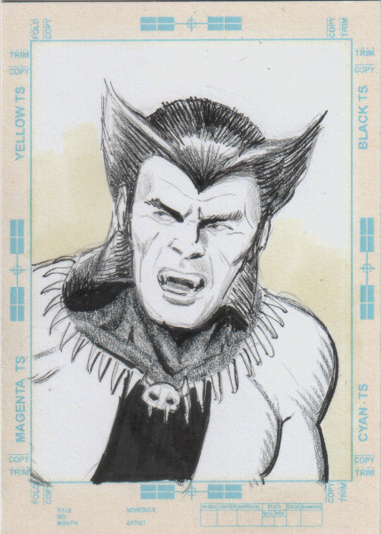 Wolverine Fang Logan Uncanny X-Men Marvel Comics Acheron Mint Sketch ...