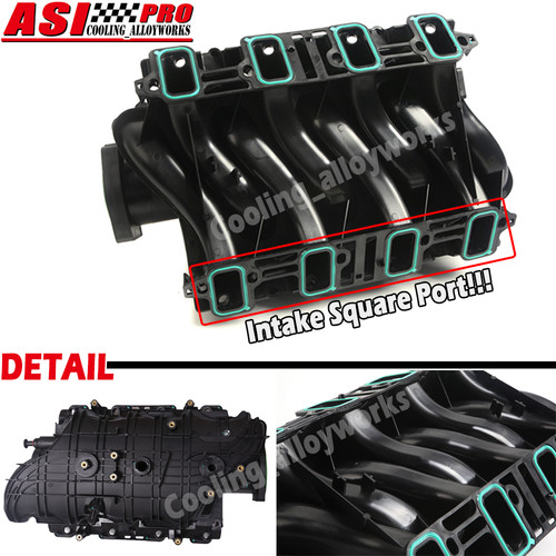 For 1999-2006 03 GM 4.8L 5.3L 6.0L LS Truck 12597600 Square Port Intake ...