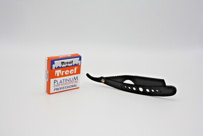 100 Treet Platinum Professional single edge Half razor blades+Black ...