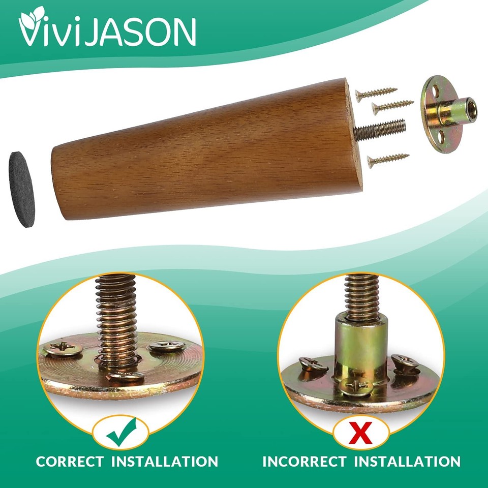 Wood Furniture Leg Sofa Legs Solid Couch Legs Sofa Replacement Chair ...