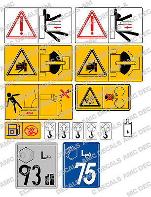 KUBOTA MINI DIGGER SAFETY WARNING DECAL STICKER SET | eBay UK