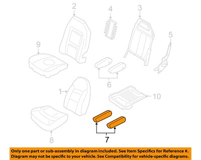 FORD OEM 09-12 E-150 Front Seat Components-Armrest Cover AC2Z15644A18AB ...
