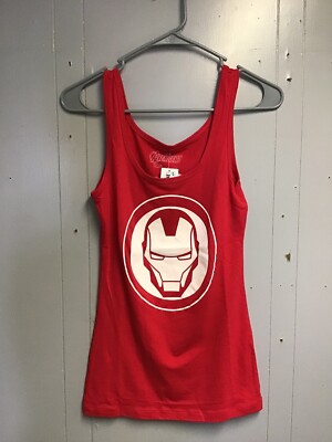Iron Man Tank Top Marvel Comics Hero Red Graphic Tank | eBay