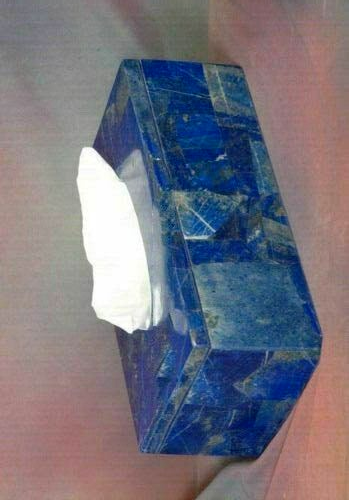 6"x10" Marvelous Marble Tissue Box blue lapis Inlay Home Hallway Decor ...