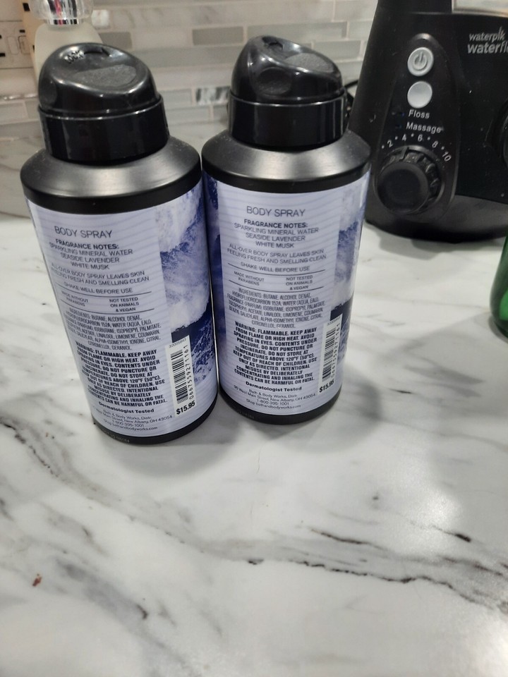 QTY 2 Bath & Body Works Coastal Cliffs Body Spray Men's Collection 3.7 ...