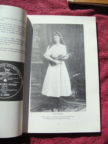 May 1973 DAISY KENNEDY Bio Australian Violin John Hall ANTIQUE RECORDS ...