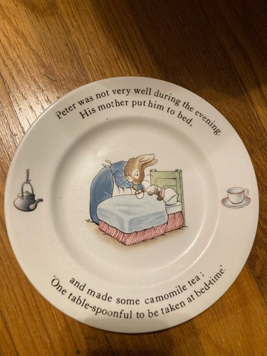 Vintage Peter Rabbit Beatrix Potter Wedgwood China 7" Plate | eBay