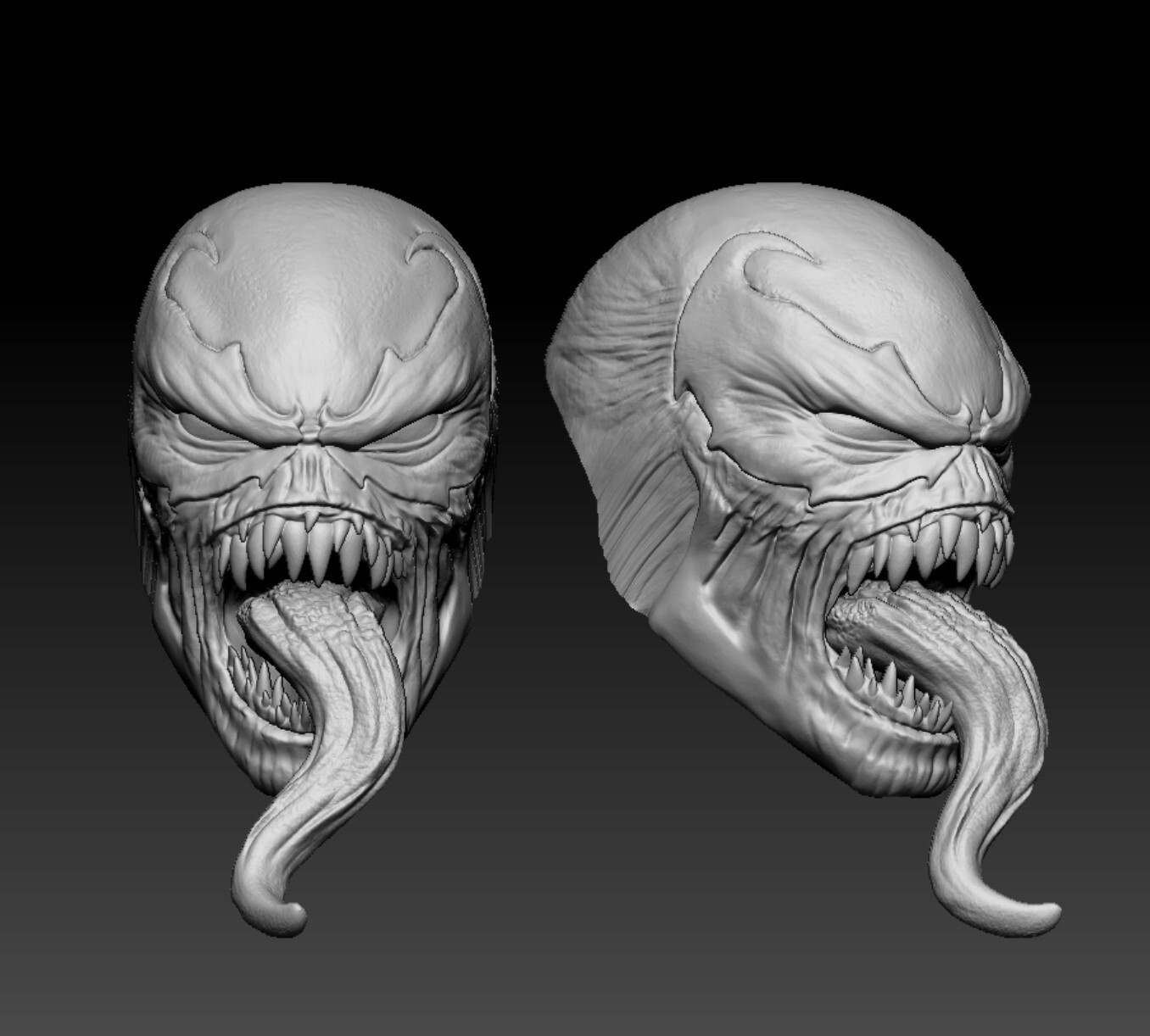 Venom Head Custom 3D Print Marvel Legends Monster Venom Head only ...