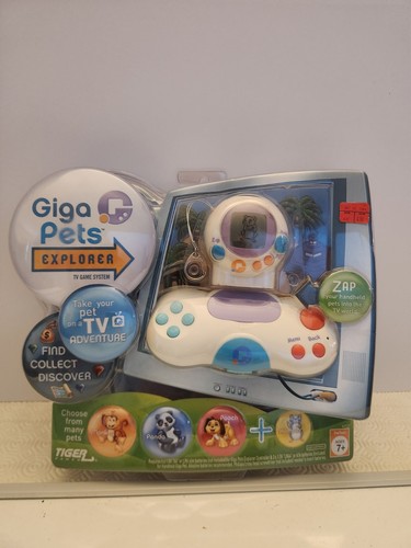 New Sealed Hasbro Giga Pets Explorer TV Game Plug Play System Tiger ...