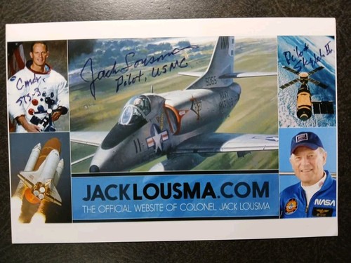 JACK LOUSMA Authentic Hand Signed Autograph 4X6 Photo - NASA ASTRONAUT ...