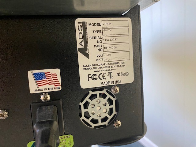 ADSI Allen Datagraph 60 inch iTech Digital i60TM Template and Vinyl ...