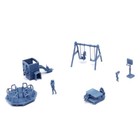 Outland Models Railway Layout Children Playground Set with People 1:87 ...