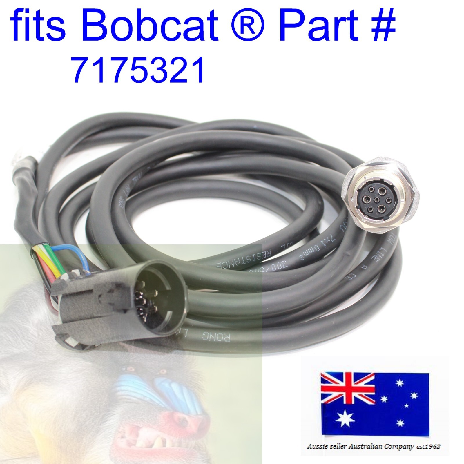 fits Bobcat 7 Pin Connector ACD Input Wiring Harness 7175321 T740 T750 ...