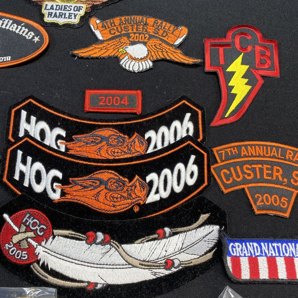 Vintage HOG Harley-Davidson Owners Patches + Pins State Rallies ...