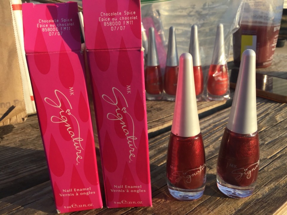 2 PC LOT Mary Kay Signature CHOCOLATE SPICE Nail Enamel .33 fl oz ea ...