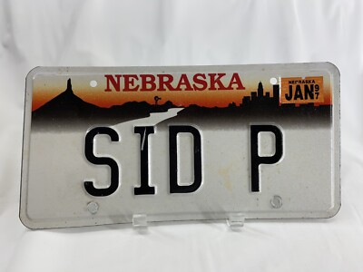 SID P Vintage Vanity License Plate Nebraska Personalized Auto Man-Cave ...
