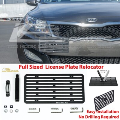 For 11-15 Kia Optima TF Front Tow Hook License Plate Mount Full Size ...