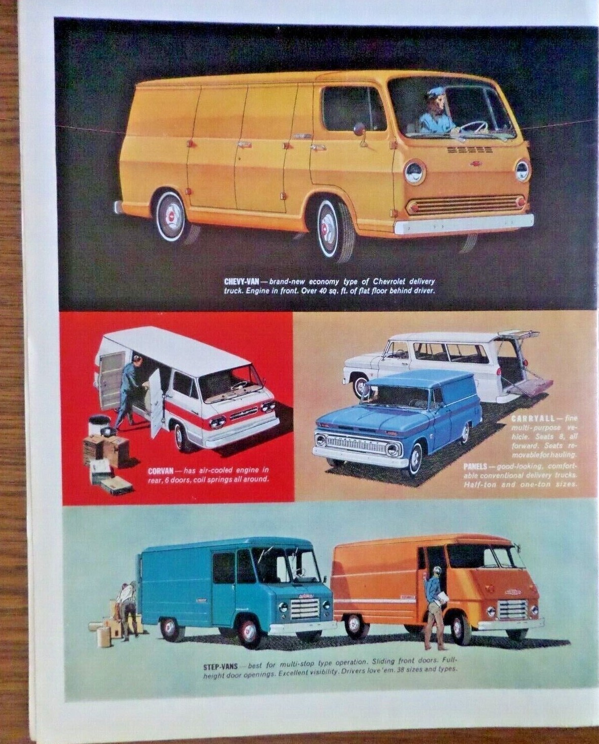 1964 Chevrolet Chevy-Van Ad Corvan Carryall Panels Step-Vans | eBay