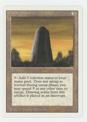 Basalt Monolith MTG Revised NP Never Played Magic The Gathering | eBay