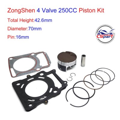 CB250 70mm 4 Valve Piston 250cc ZongShen Xmotos apollo KAYO Dirt Pit ...