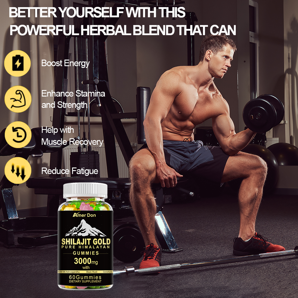 Himalayan Shilajit GOLD Gummies, Organic, Extremely Potent 3000 mg ...