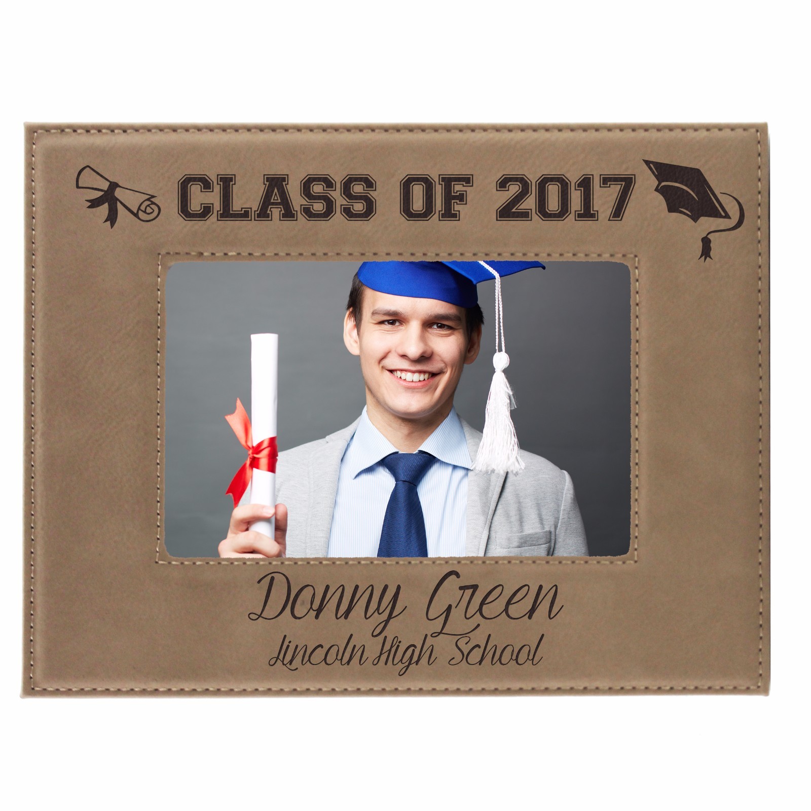 Personalized 4x6 Graduation Picture Frame - High School Grad Gift for ...