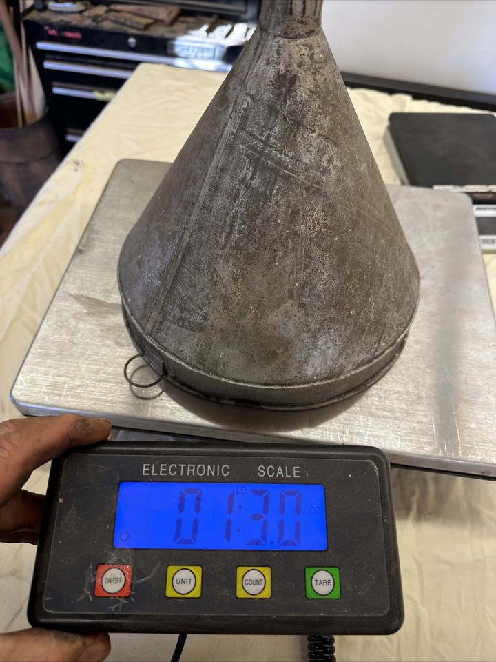 Vintage Galvanize Funnel - Farm Primitive, Good Solid Usable. Fuel ...