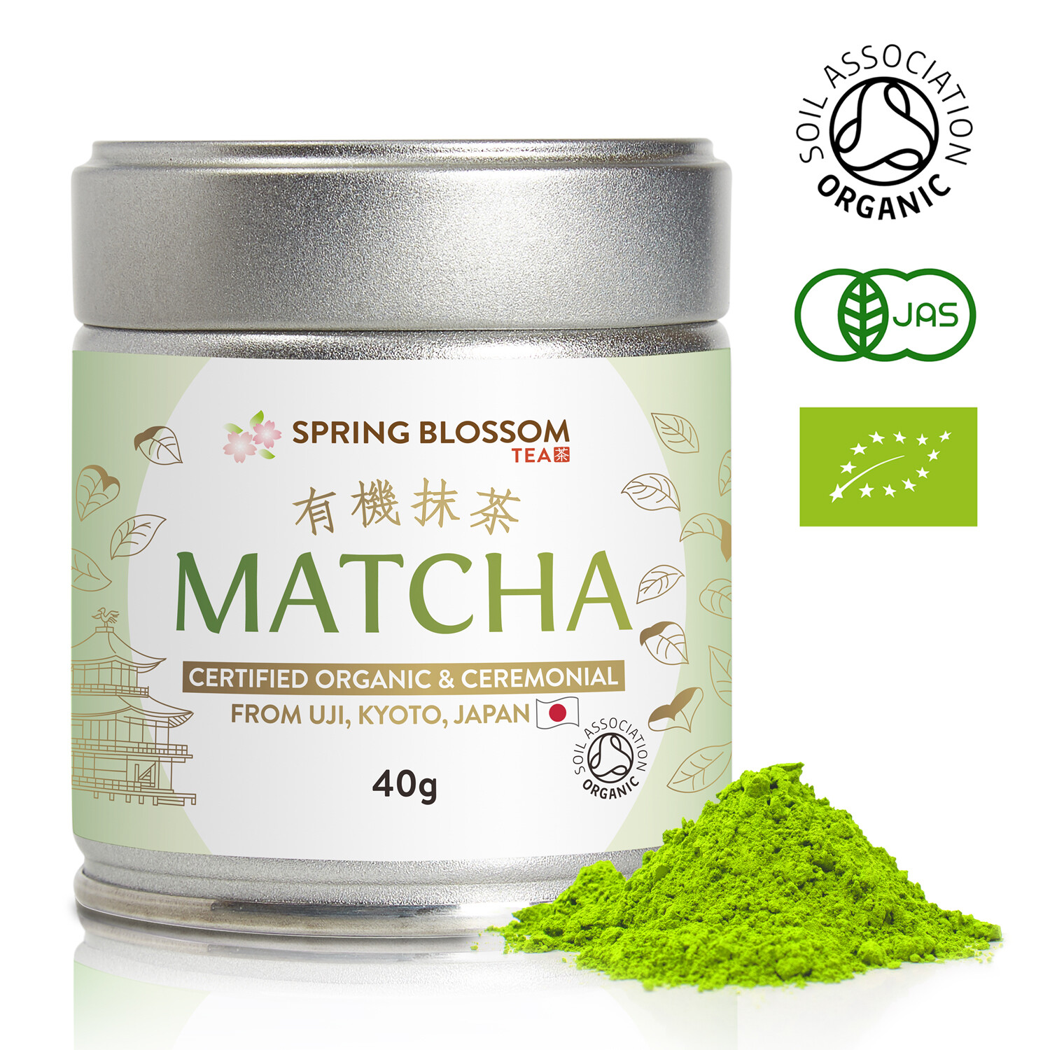 40G MATCHA GREEN TEA 100% ORGANIC JAPANESE PREMIUM CEREMONIAL GRADE ...