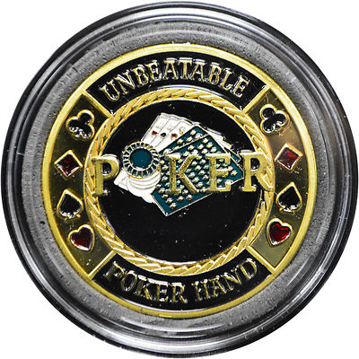 Casino Poker Card Guard Cover Protector UNBEATABLE POKER HAND | eBay