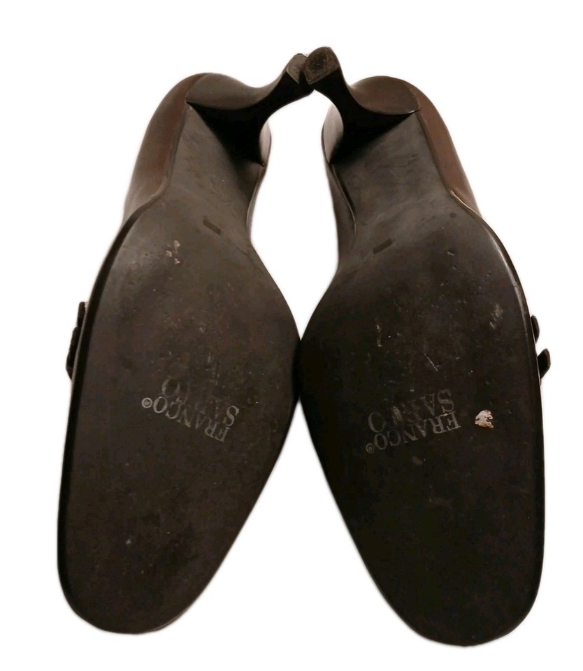 Franco Sarto Heels Womens Sz 9M Pump Leather Brown Shoes Vintage Workcore EUC | eBay