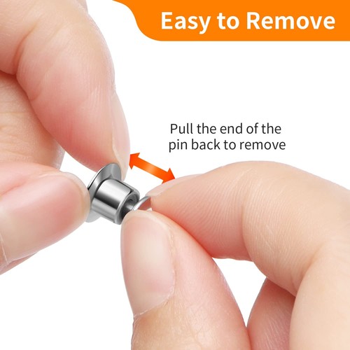 100 PCS Pin Backs Locking, Lapel Pin Keepers Clasp, Metal Pin Locks ...
