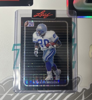2024 Leaf Pro Set Metal Barry Sanders 1/1 Pre- Production Proof Black ...