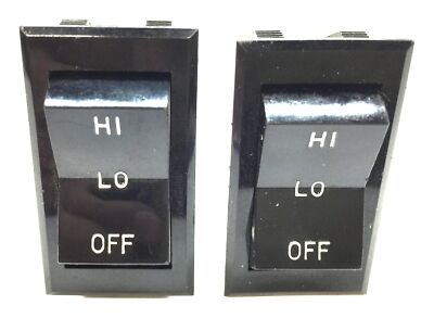 Carling Switch Black/Black 3-Position Rocker Switch R379 [Lot of 2] NOS ...