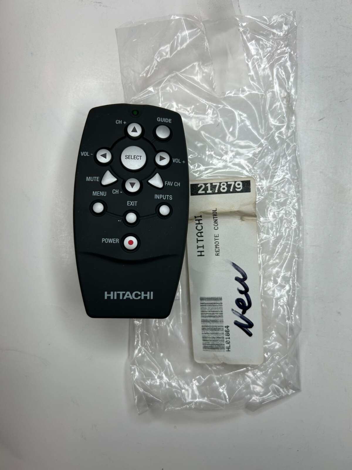 HITACHI CLU-123S TV Remote Control, OEM NOS for 55HDX99 P60X901 42HDX99 ...