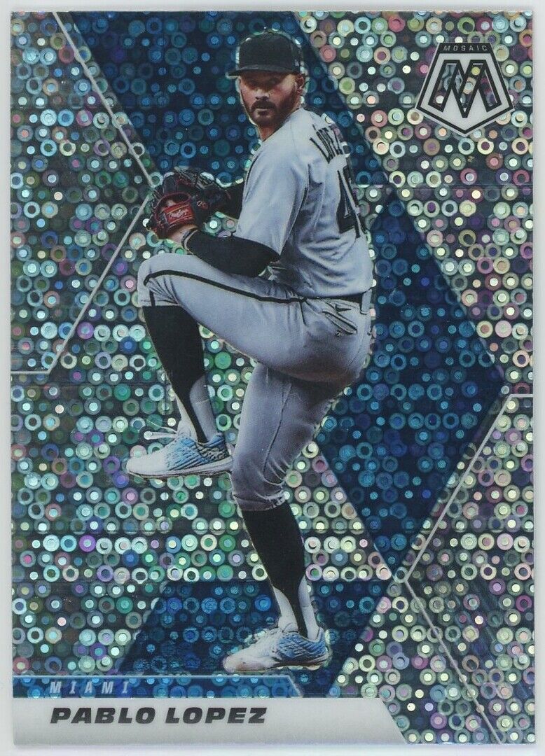 2021 Panini Mosaic Pablo Lopez Quick Pitch Silver Prizm Marlins #199 | eBay