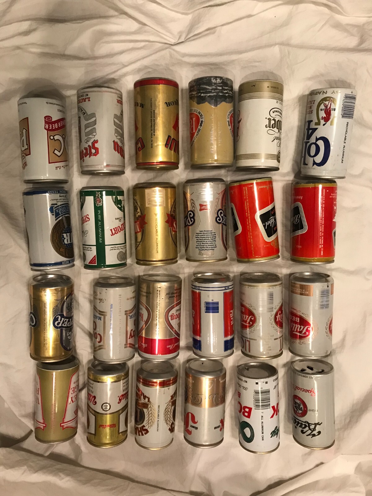 LOT OF 24 ALUMINUM BEER CANS PULL TAB & STAY TAB ALL DIFFERENT | eBay