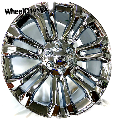 22” Chrome OE 5666 SES Replica Wheels fits 2019 Cadillac Escalade ...