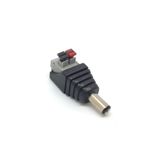 New 12V DC LED Power Jack Male Press Type Cable Adapter For CCTV Camera ...