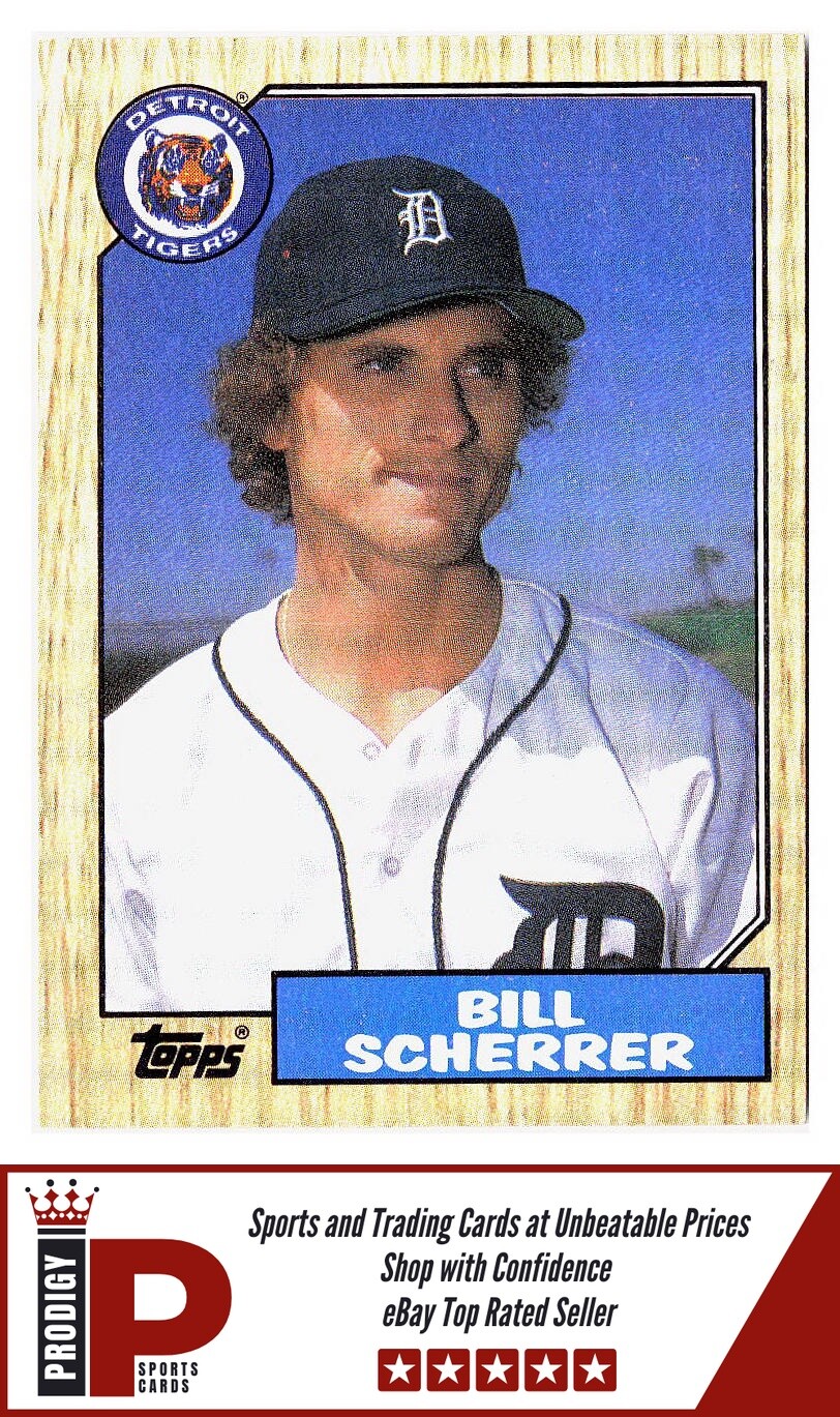 Bill Scherrer 1987 Topps Baseball #98 Detroit Tigers | eBay