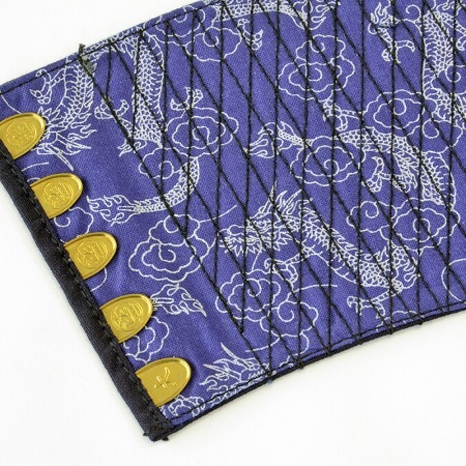 Sokaido: L size Arm guard,Ninja arm sleeves, Blue Dragon liner, wrist ...