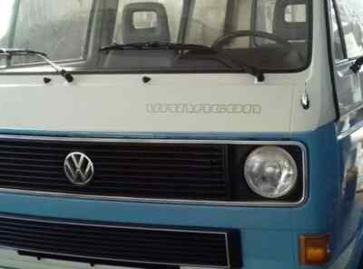 1980's "VANAGON" FRONT STICKER DECAL BLACK TRANSPORTER WESTFALIA VAN ...
