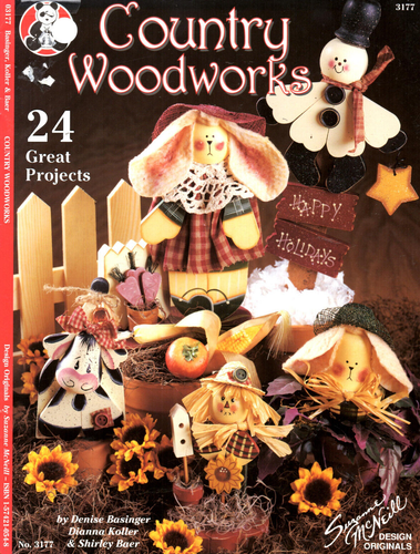 COUNTRY WOODWORKS Suzanne McNeill Design Originals Wood Craft Book ...