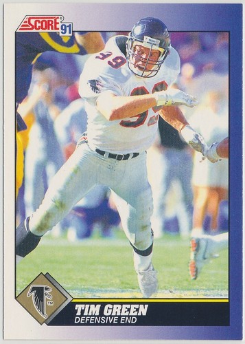 Tim Green - Atlanta Falcons - 1991 Score Football - Base - #99 | eBay