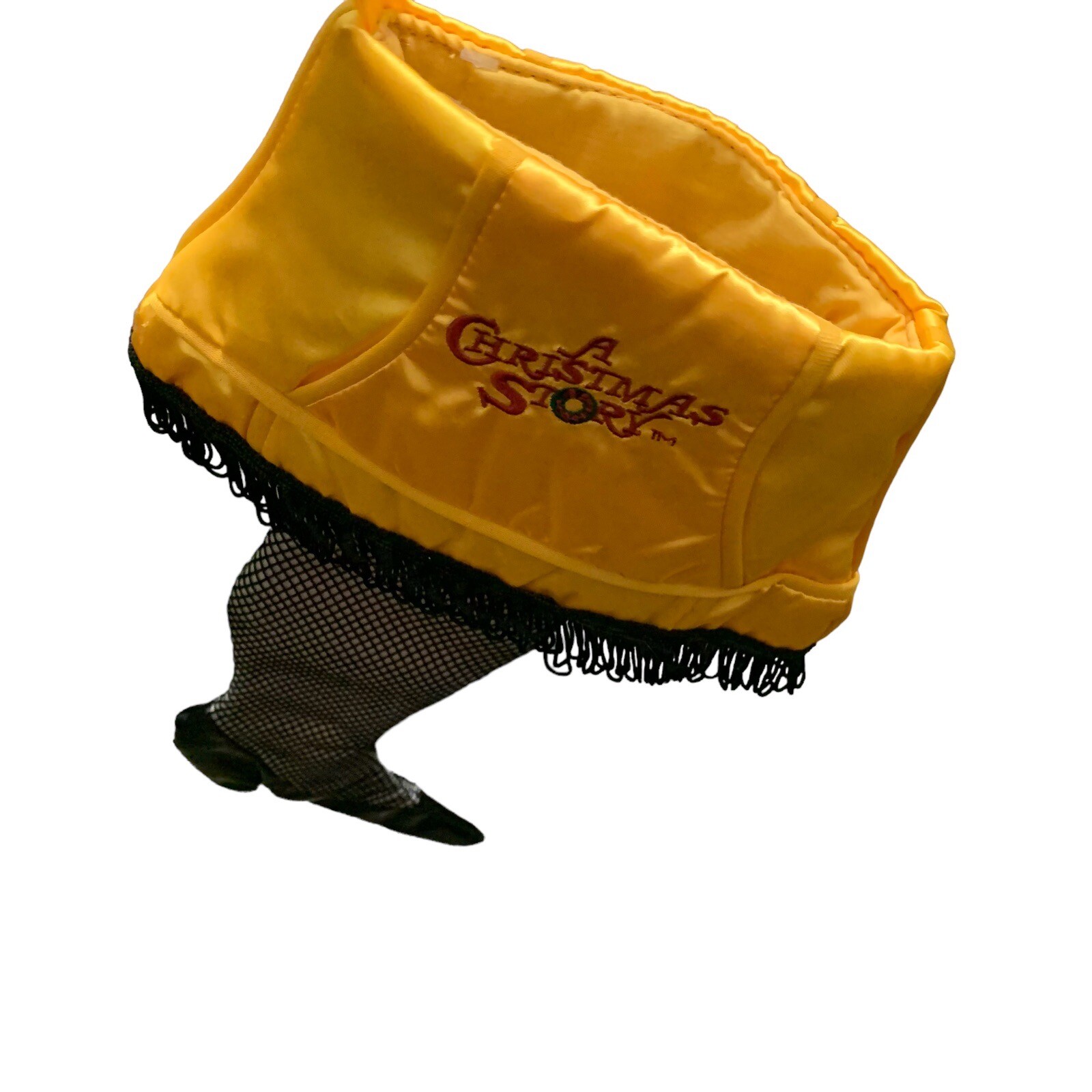 A Christmas Story Stocking Leg Lamp Fishnet Heel Yellow Silky Shade ...