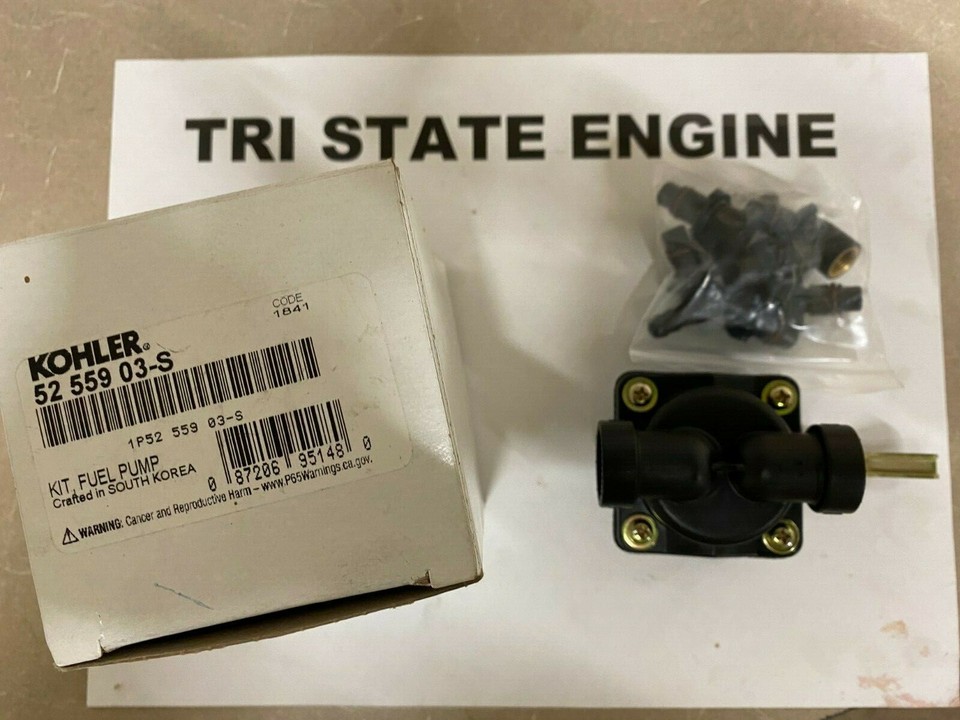 OEM Kohler Fuel Pump 52 559 03-S fits KT17 KT19 M18 M20 MV16 MV18 MV20 ...