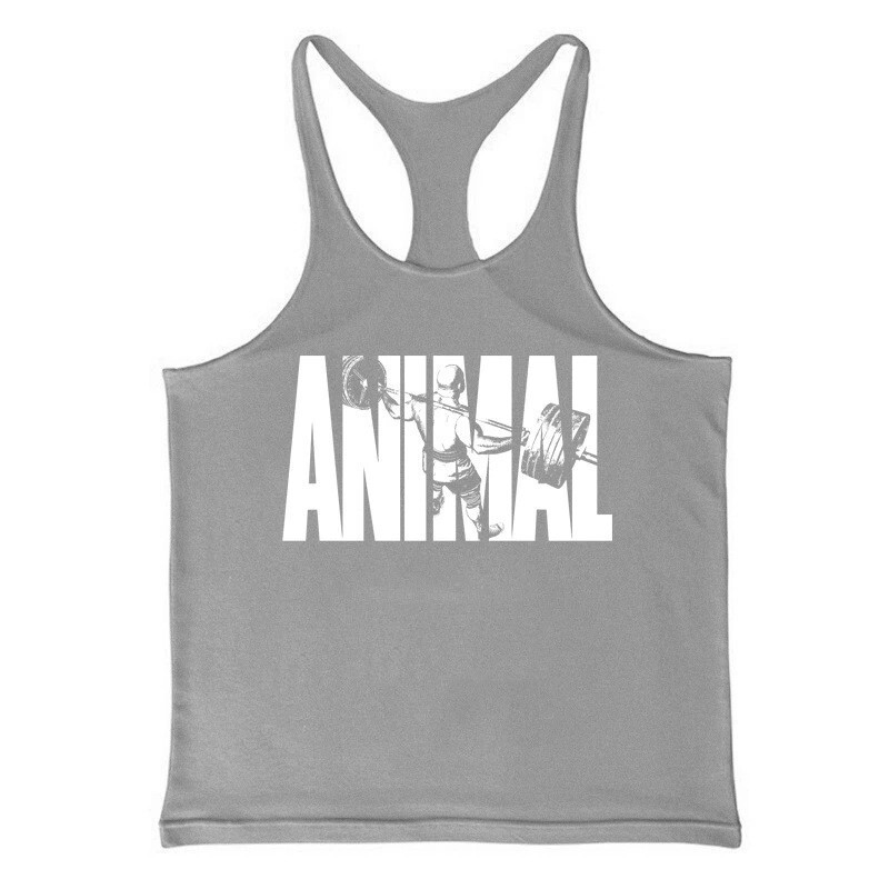 Men's ANIMAL Gym Y Back Stringer Tank Top Bodybuilding Athletic Workout ...