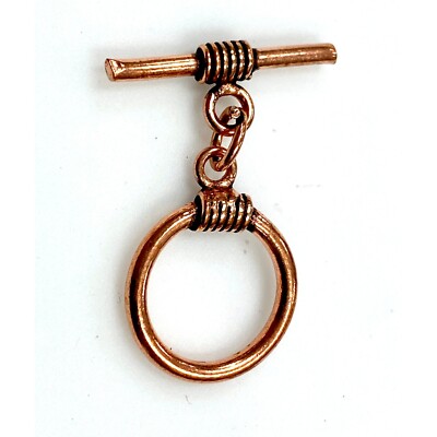 5 Pcs Copper Clasp Genuine Handmade Antique Looking Copper Toggle Clasp ...