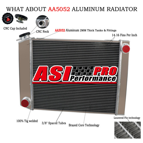 3Rows Aluminium Radiator Fit 1972-1982 78 Ford cortina 6 cylinder TC TD ...