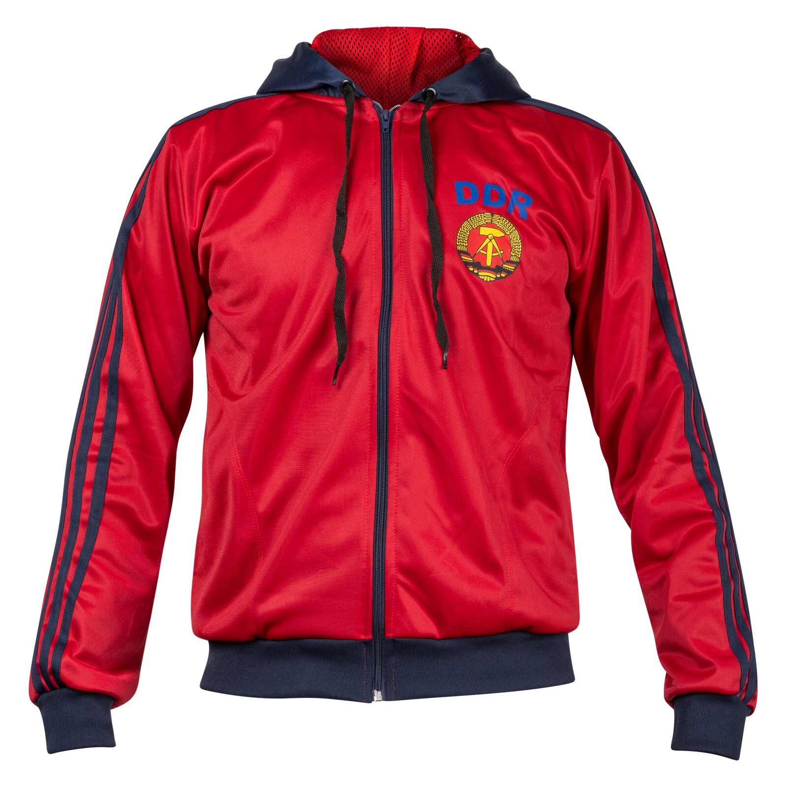 Historical East Germany DDR Sports Jacket Jumper Top Red GDR Hoodie ...