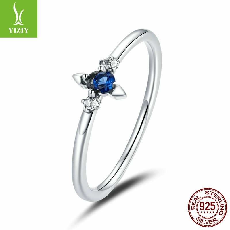 Hot European silver ring charm Women ring 925 sterling jewelry fit gift ...
